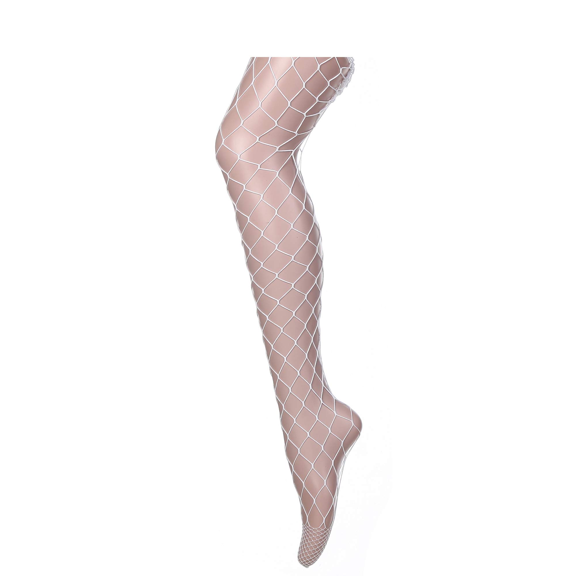 FLORA GUARD 4 Pairs Fishnet Stockings For Women, High Waist Sexy Mesh ...