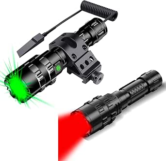 Amazon.com: WINDFIRE Rechargeable Green Light Tactical LED Flashlight ...