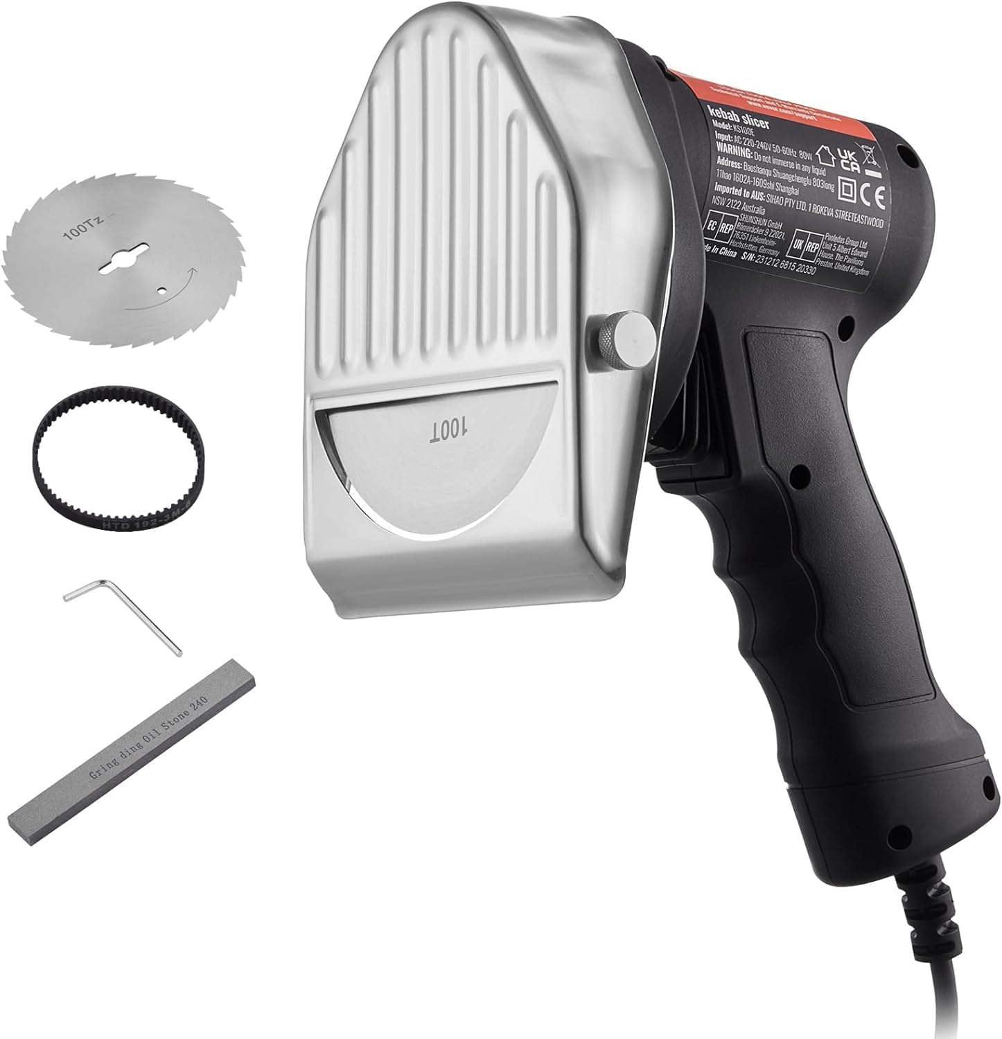 VEVOR Electric Shawarma Knife, 80W Professional Turkish Kebab Knife ...