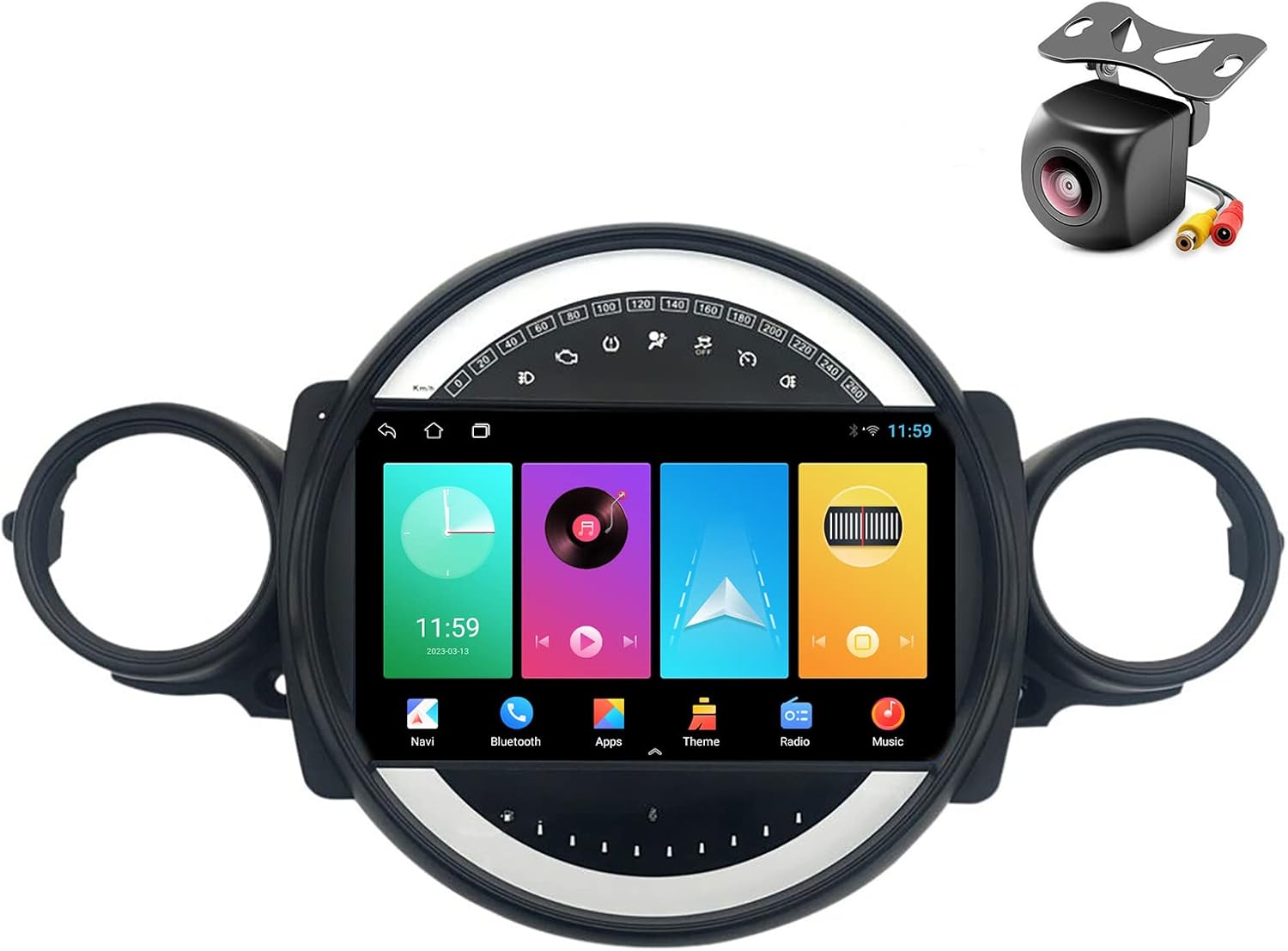 Amazon.com: Android 12 System for BMW Mini Cooper R56 R60 2007-2014 Car ...