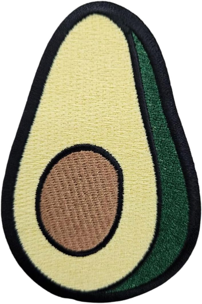 Amazon.com: KLORIZ 3 PCS Adorable Avocado Guy Patch Cute Cartoon Fruit Iron on Patch Applique ...