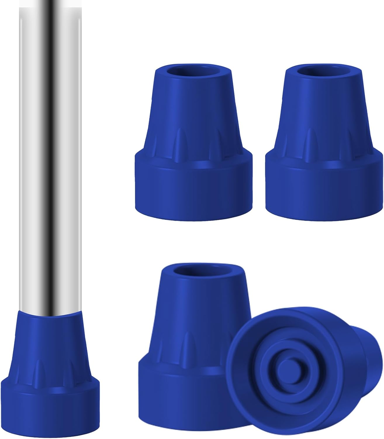 Amazon.com: 4 Pack Replacement Rubber Cane Tips 3/4 Inch Heavy Duty ...