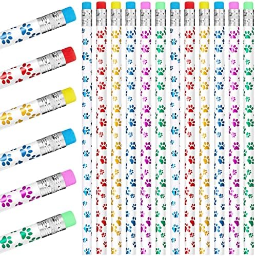Amazon.com: Chinco 100 Pcs Paw Print Pencils Dog Paw Wooden Writing ...