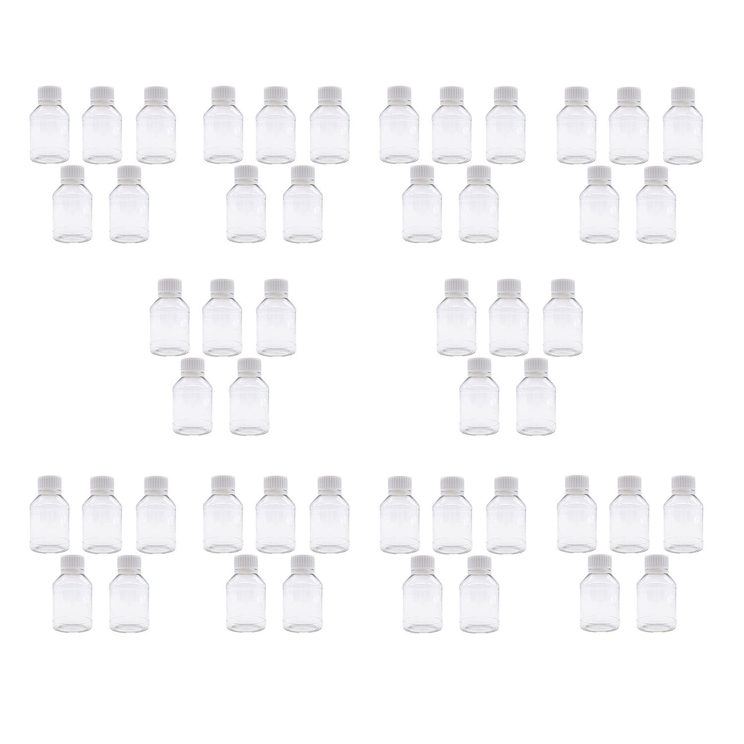 Amazon.com: TRENDBOX Pack of 50 - Clear Empty PET Mini Storage Bottles ...