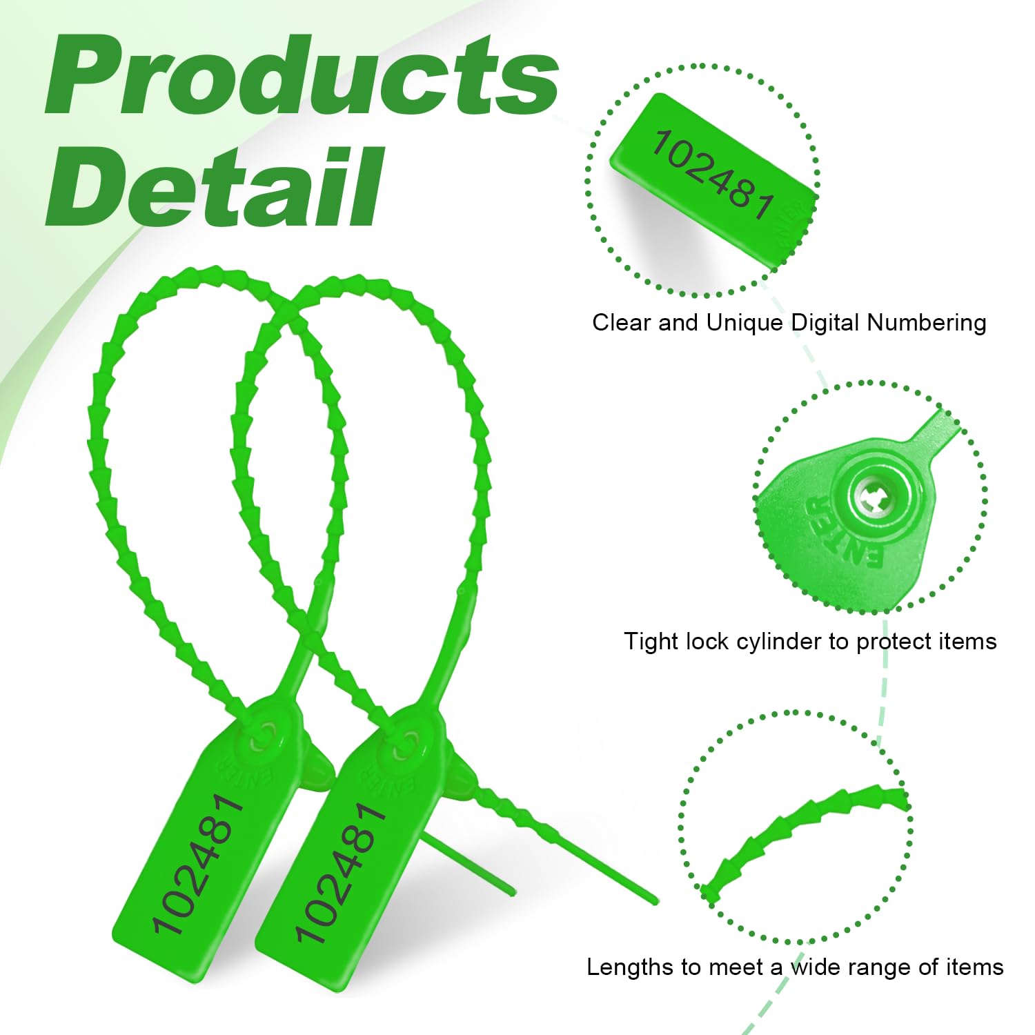 Snapklik.com : 500 Pcs Plastic Tamper Seals Fire Extinguisher Tags ...