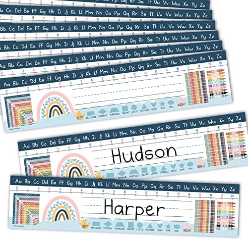 Amazon.com: Desk Name Tags for Classroom -25 Student Name Plates for ...