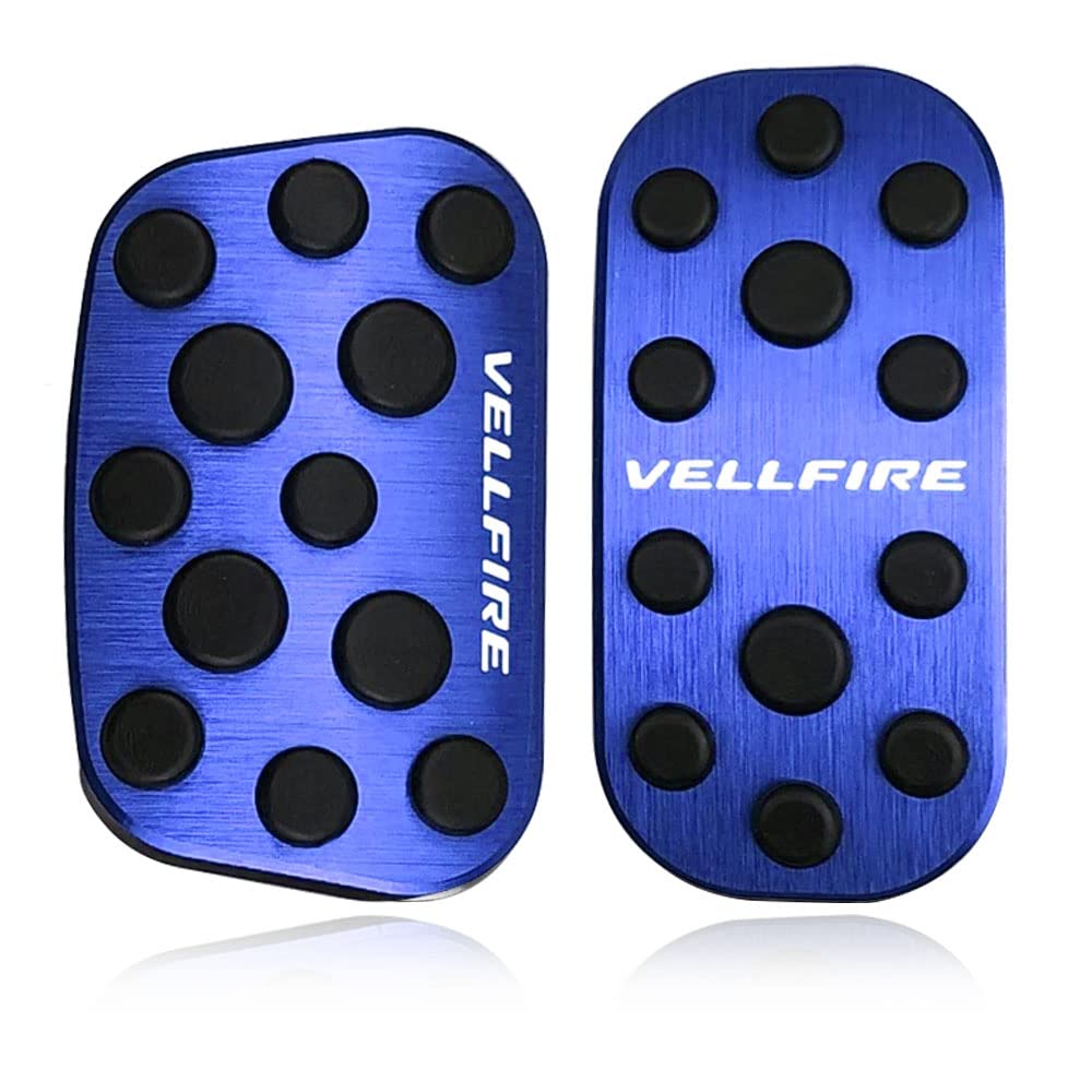 Amazon | LEXLEYS トヨタ ヴェルファイア 20系 30系 アルミ ペダル アクセル ブレーキ カバー 工具不要 滑り止め付 被せる ゴム カスタムドレスアップ パーツ(ブルー ...