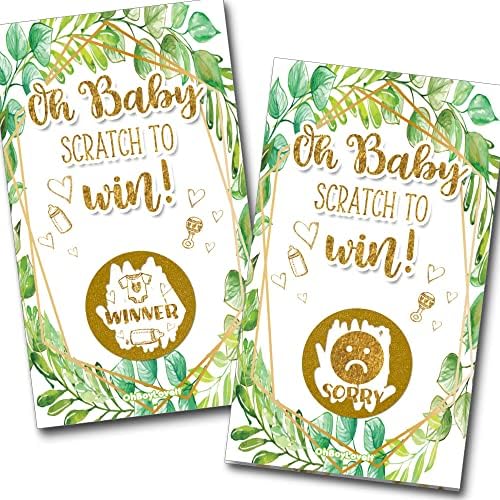 Baby Shower Scratch Off Game (Green Gold) : Amazon.ca: Toys & Games