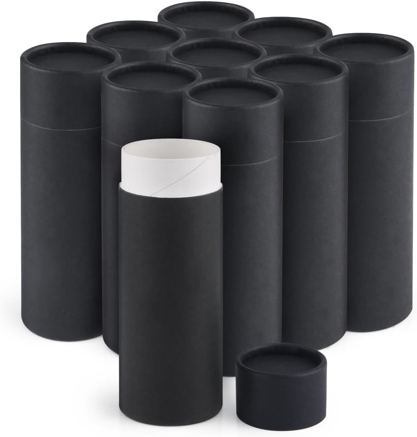 Furnido 10 Pcs 2 oz Cardboard Deodorant Containers,Push-Up Style,Top ...