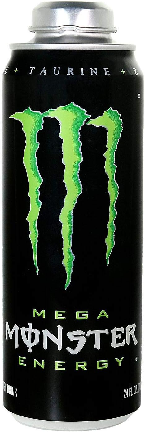 Amazon.com : Monster Energy 24 ounce cans with Resealable Lids (Mega ...