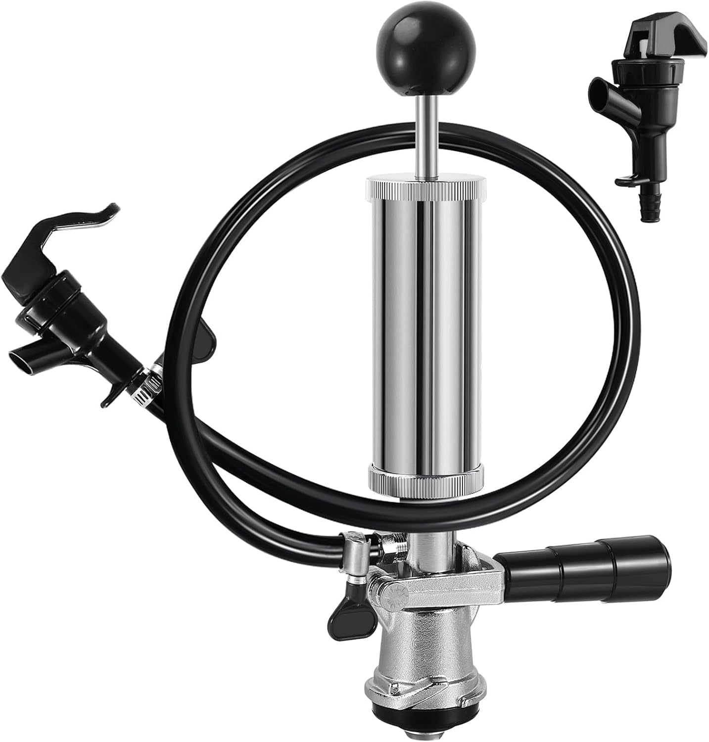 Amazon.com: Beer Keg Tap Keg Hand Pump D System Keg Tap 4" Mini Keg ...