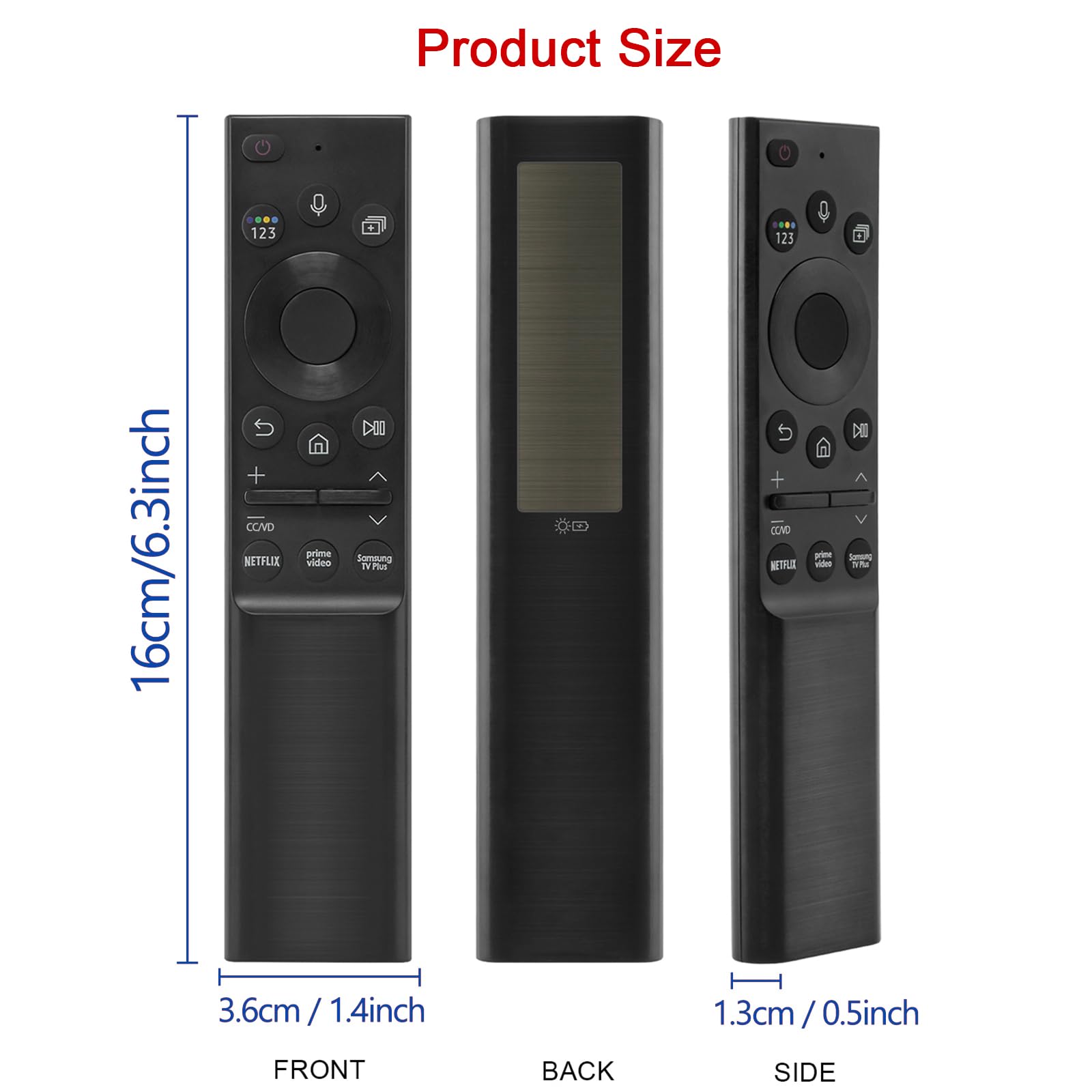JKZTJOF BN59-01357A Solar Remote Control for Samsung Smart TV ...