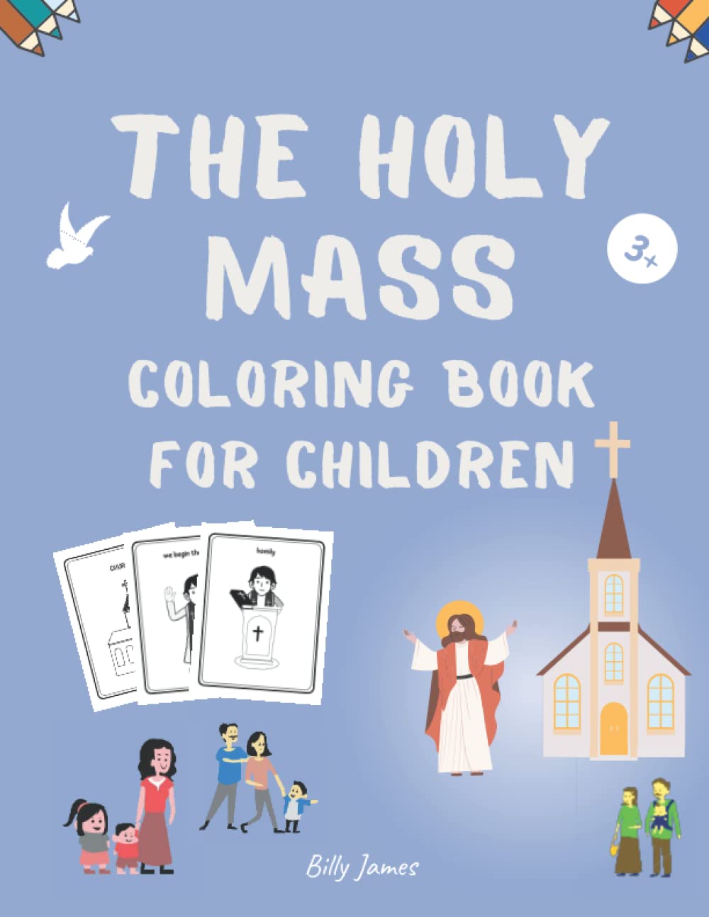 The Holy Mass Coloring Book for Childrens: Church Activity for Catholic ...