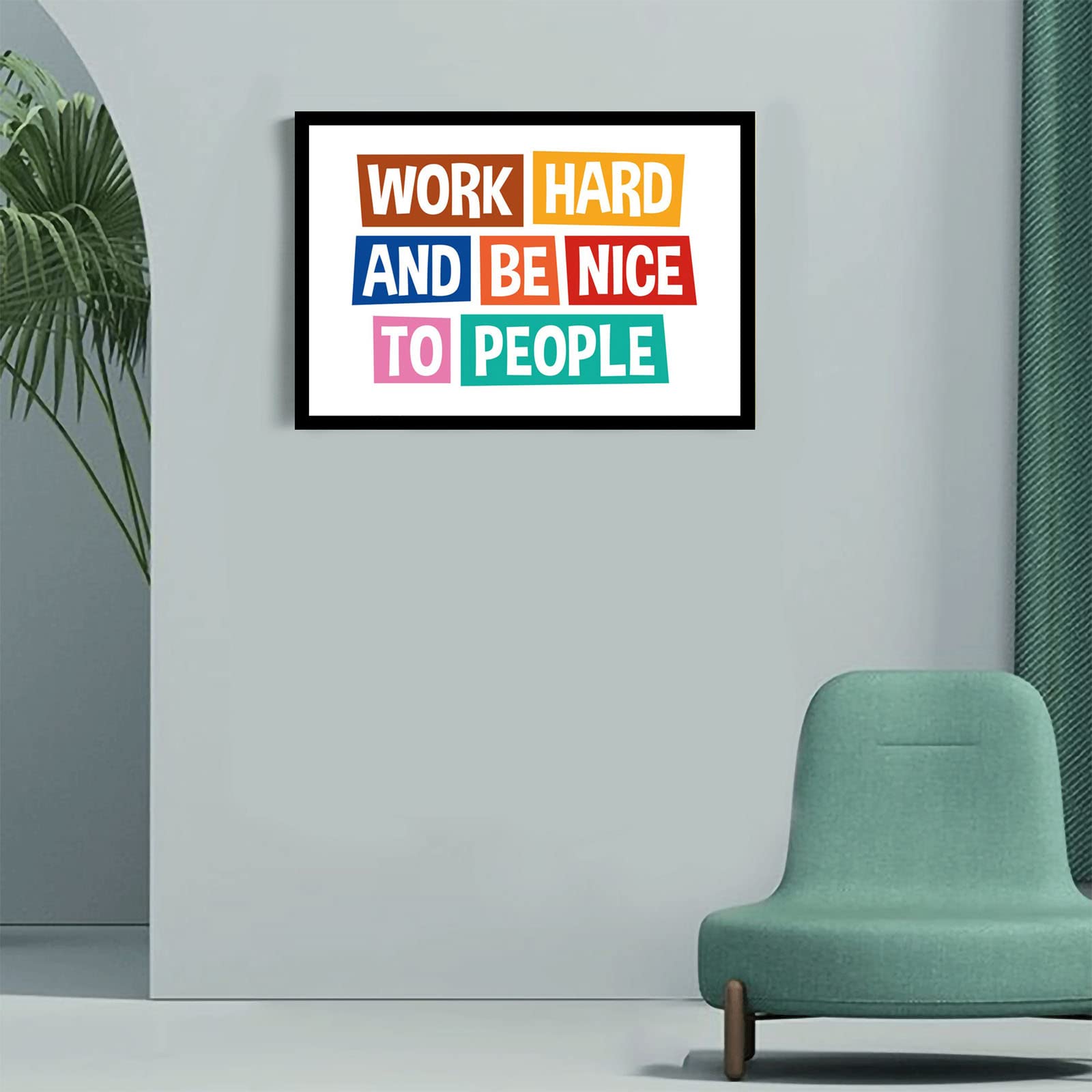 Work Hard And Be Nice To People Printable Poster Classroom