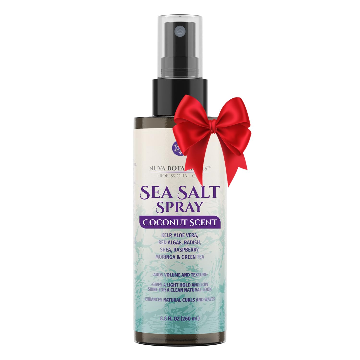 Amazon.com : Coconut Sea Salt Hair Texturizing Spray with Castor Oil ...
