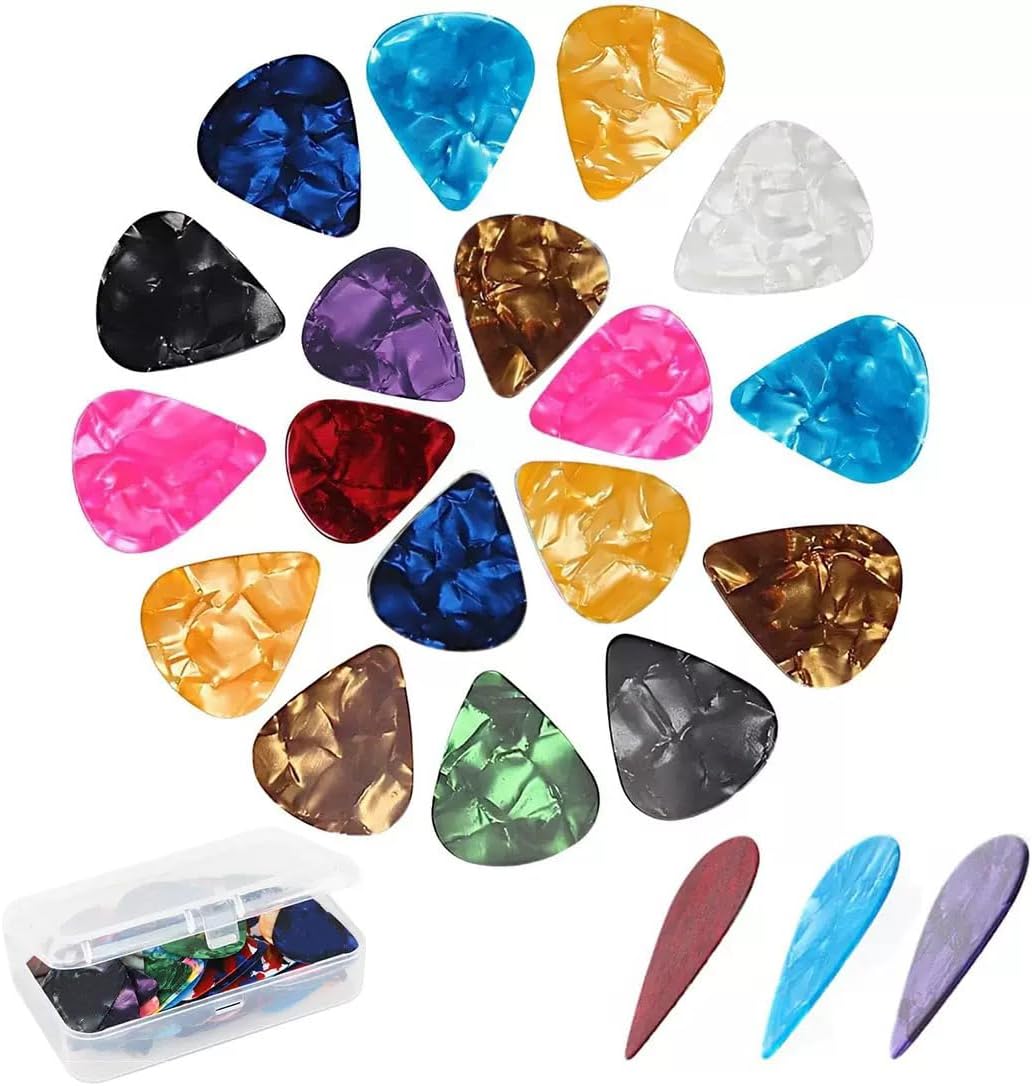 Amazon.com: 45 Packs Guitar Picks With Organizer Box Bass Picks Thin ...