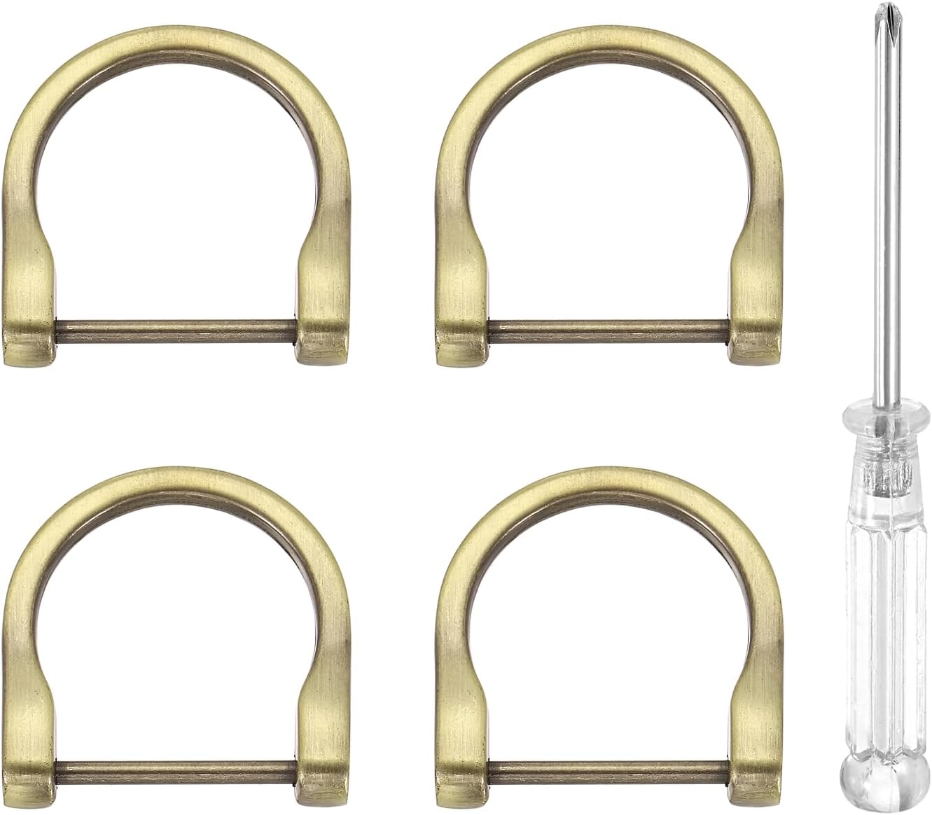 Amazon.com: HARFINGTON 4pcs D-Rings Screw in Shackle 1" Metal Horseshoe ...