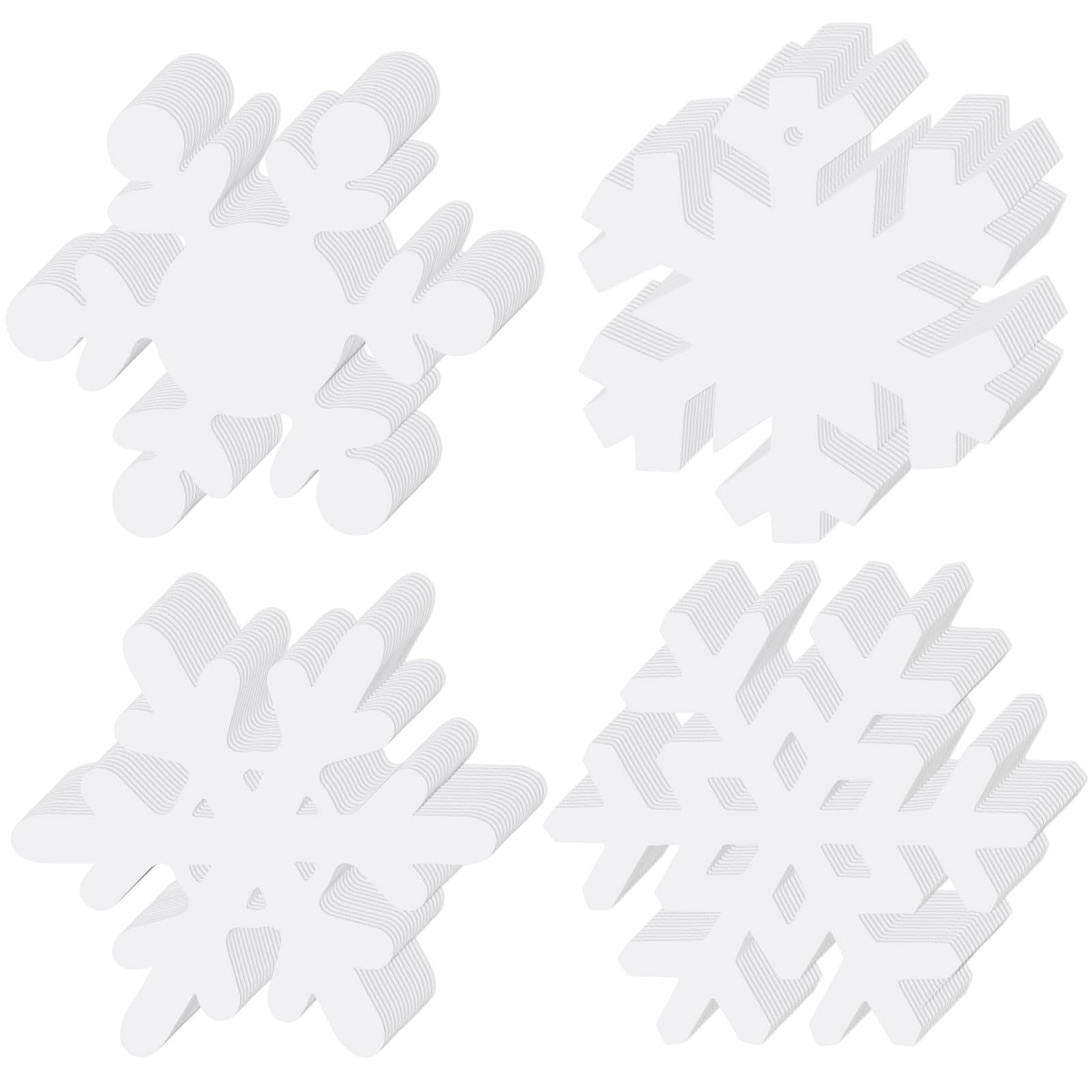 Amazon.com: MixTeach 200 Pieces Snowflake Cutouts Winter Paper ...