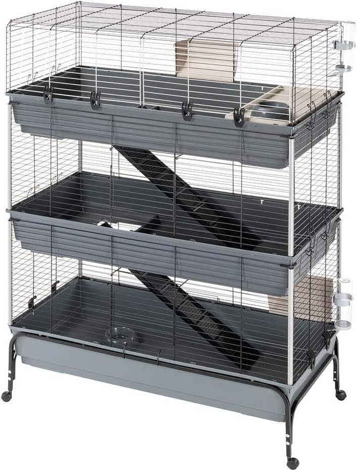 Amazon.com : Ferplast Three-Storey Cage for Rabbits Rabbit 120 TRIS ...