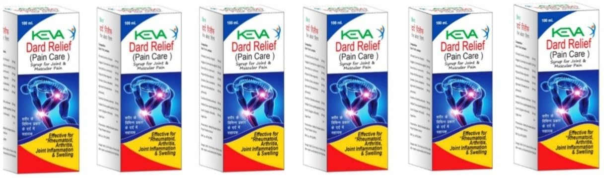 Buy Keva Dard Relife Syrup For Joint & Muscular Pain [6x100ml=600 ml ...