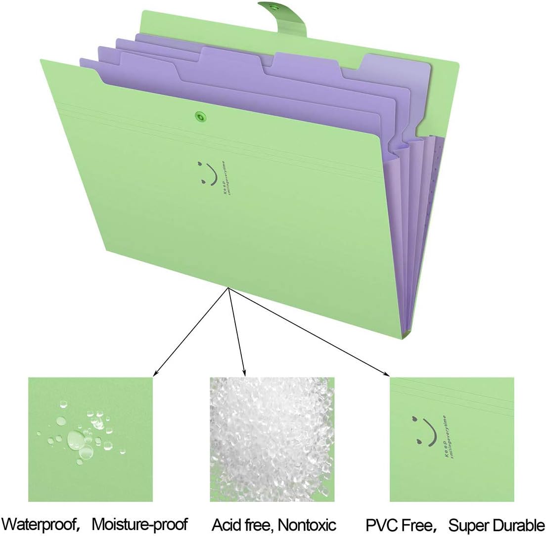 A4 Paper Expanding File Folder,Portable Extended Folder File Bag Office ...