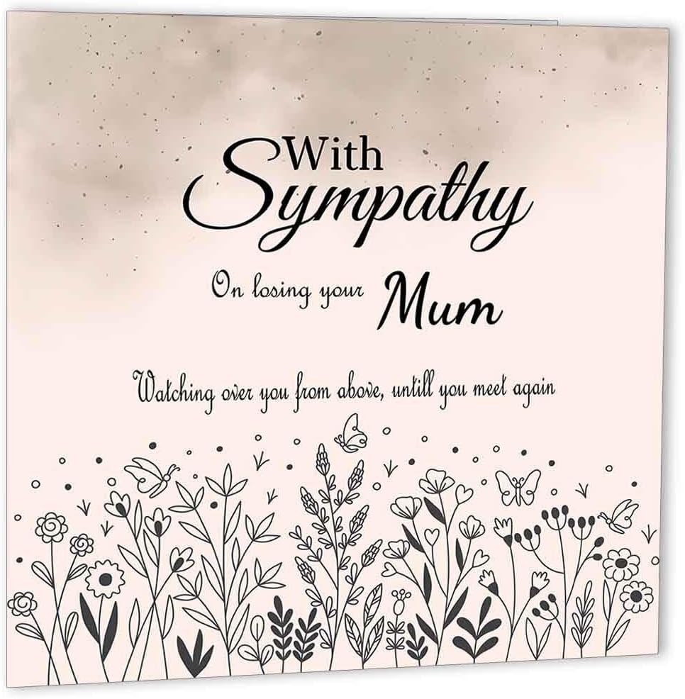 Sympathy Card - Mum Condolences - Sorry for your Loss Card Bereavement ...
