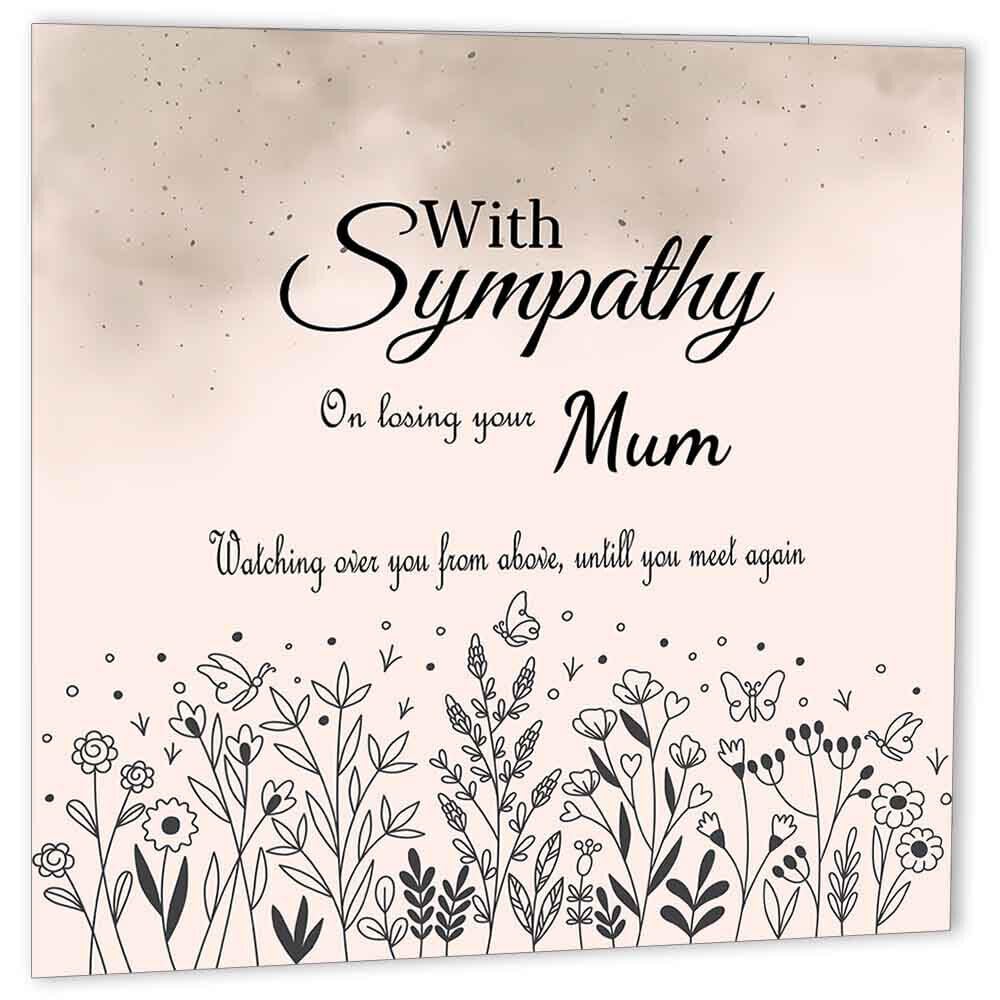 Sympathy Card - Mum Condolences - Sorry for your Loss Card Bereavement ...