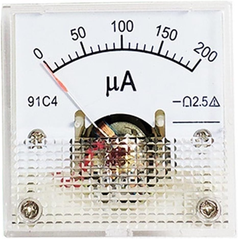 Amazon.com: FOUNCY 91C4-uA 100uA 200uA 300uA 500uA DC Pointer Type ...