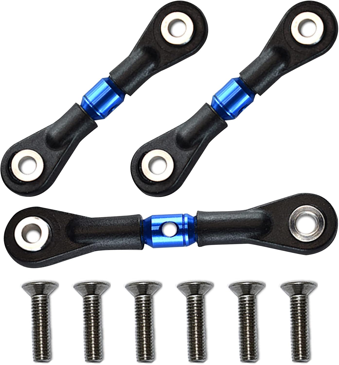 Amazon.com: 3X Aluminum Alloy + Plastic Rod Link Rod Tie Rod for Tamiya ...