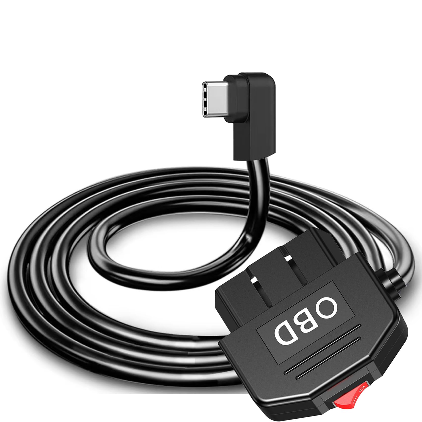 tunghey Upgraded USBC OBD2 OBD Power Cable for Dash Camera, OBD to Type ...