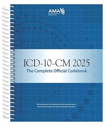 ICD-10-CM 2025: The Complete Official Codebook: 9781640163102: Medicine ...