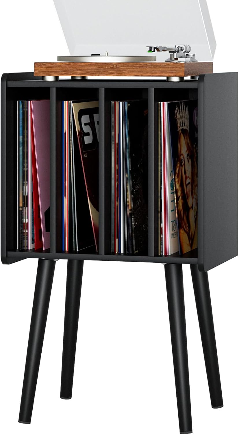 Amazon.com: oiiokuku Record Player Stand - Record Player Table with ...