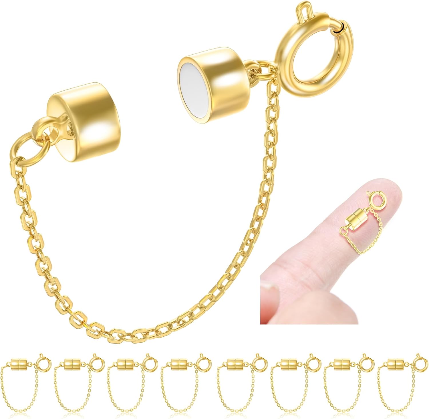 Amazon.com: MKCYD 8Pcs Magnetic Bracelet Clasps and Closures with ...