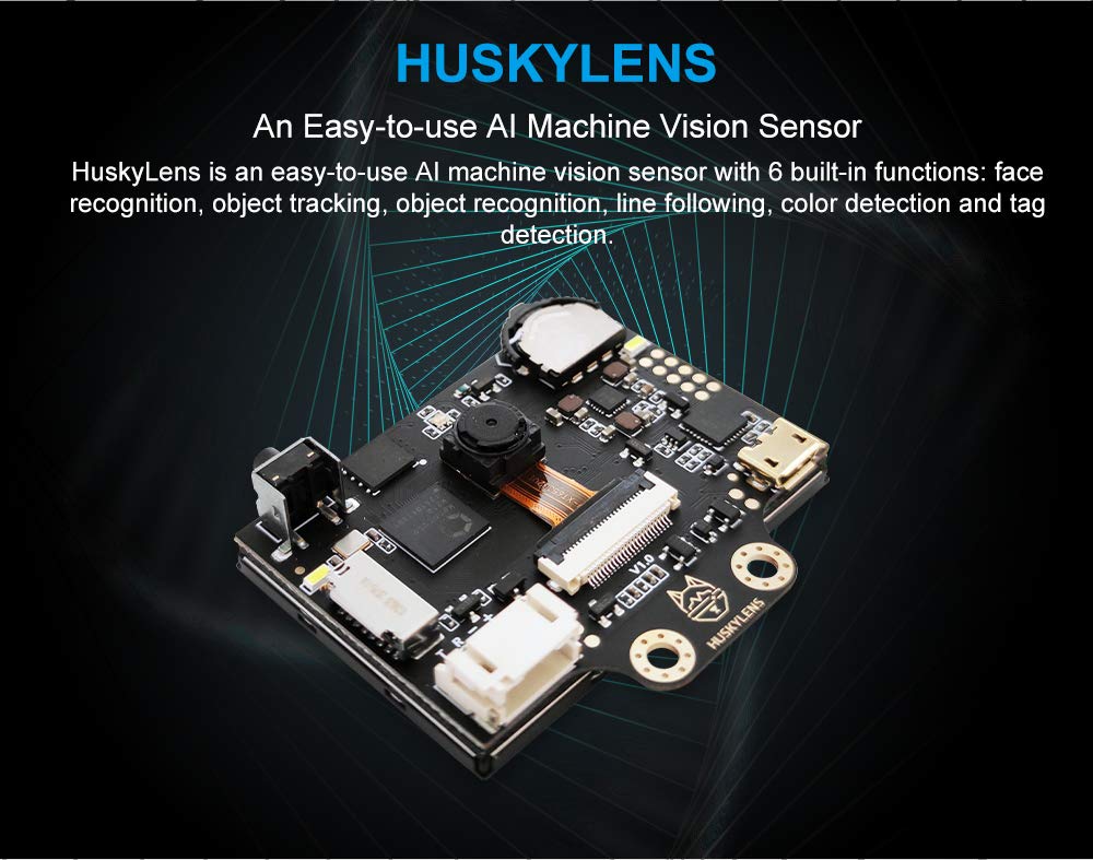 HUSKYLENS - An Easy-to-use AI Machine Vision Sensor/ Smart Vision Robot ...