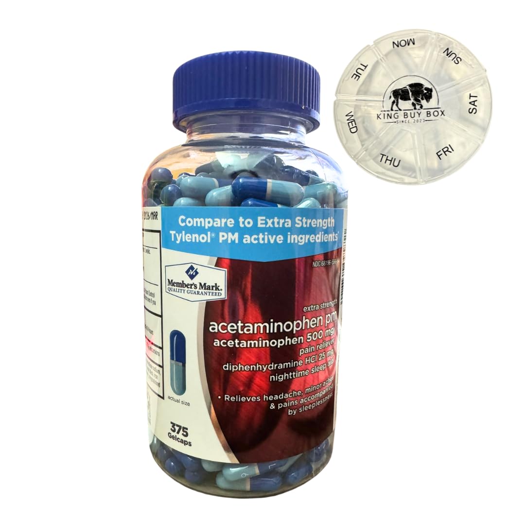 Amazon.com: Pill Box KING BUY BOX (Color May Vary) Bundled with ...