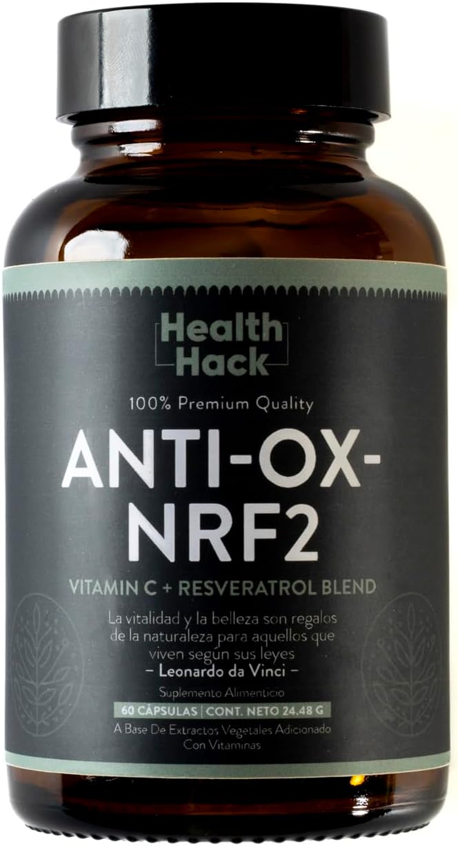 Health Hack Anti-Ox-Nrf2 | Suplemento Antiox de para un Envejecimiento Saludable | Ácido Alfa ...