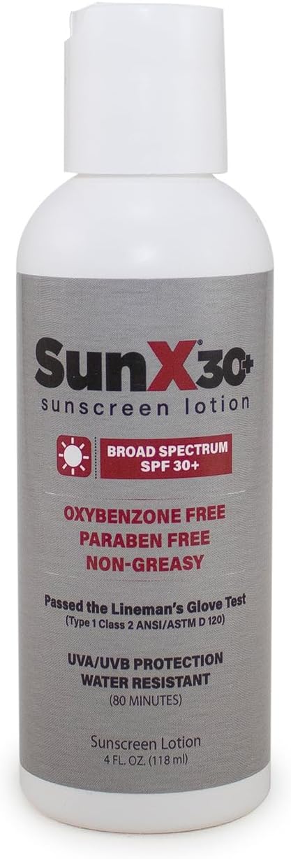 Amazon.com : Sun X 30+ SPF Oil Free Sunscreen Lotion (4oz. Bottle ...