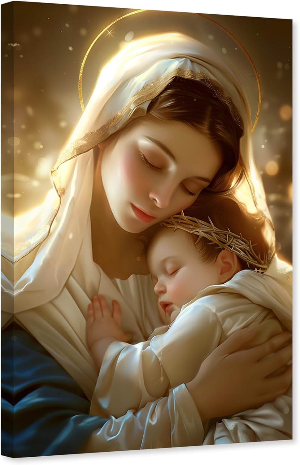 Amazon.com: ARTZGX Holy Mary Wall Art Virgin Mary Canvas Mother Mary ...