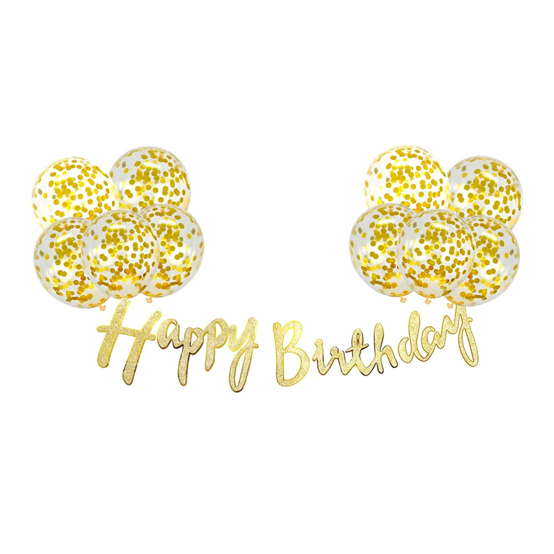 PopupParty - Happy Birthday Decoration Items Kit 9 Pcs - Happy Birthday ...