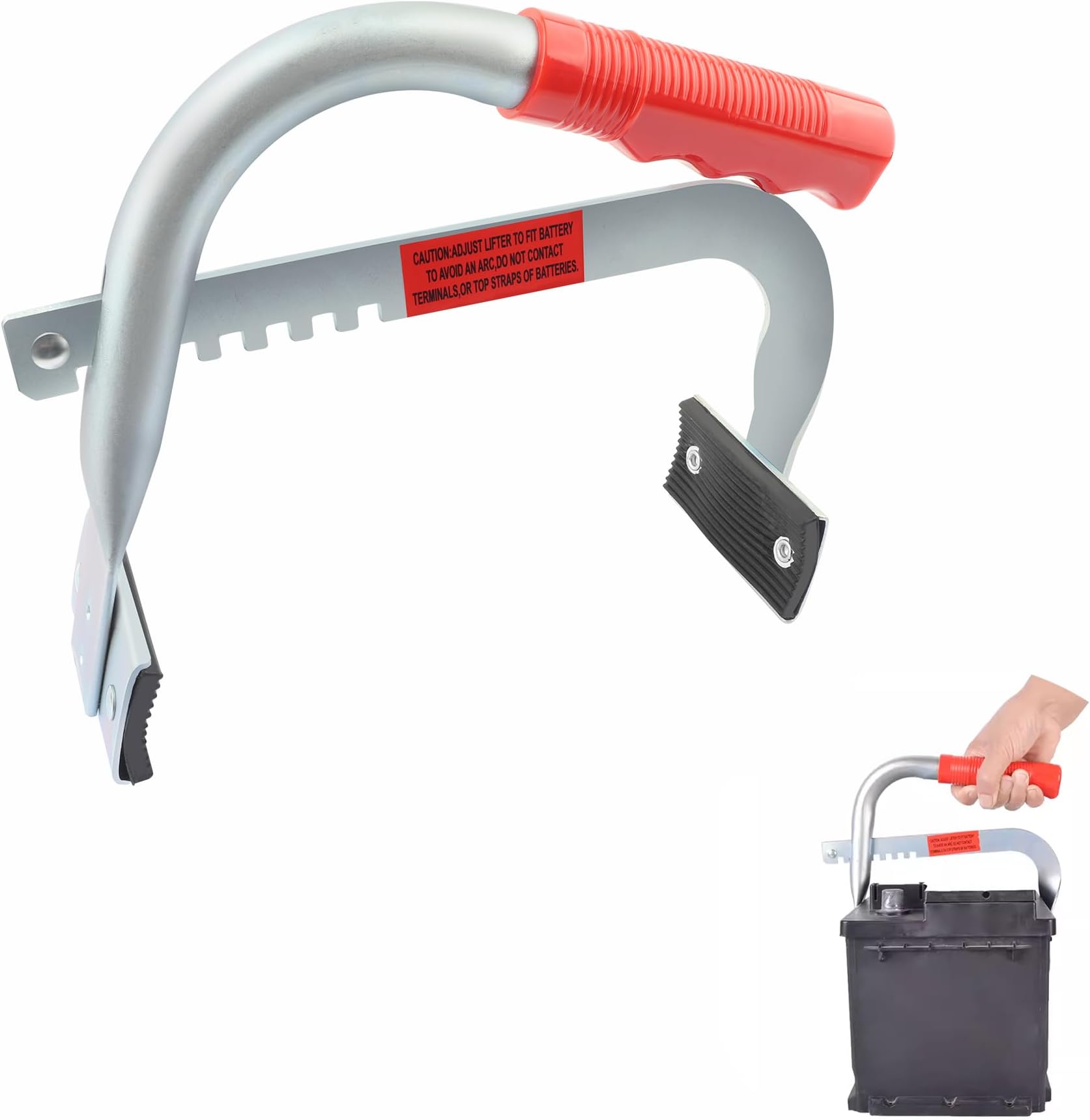 Amazon.com: Heavy Duty Battery Carrier,Ergonomic&Adjustable 4.5 to 7.5 ...