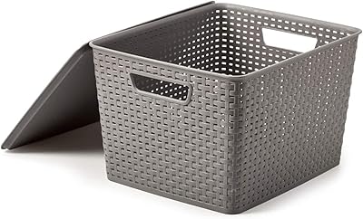 Amazon.com - The Basket Lady Deep Wicker Storage Trunk, Large, 24 in L ...