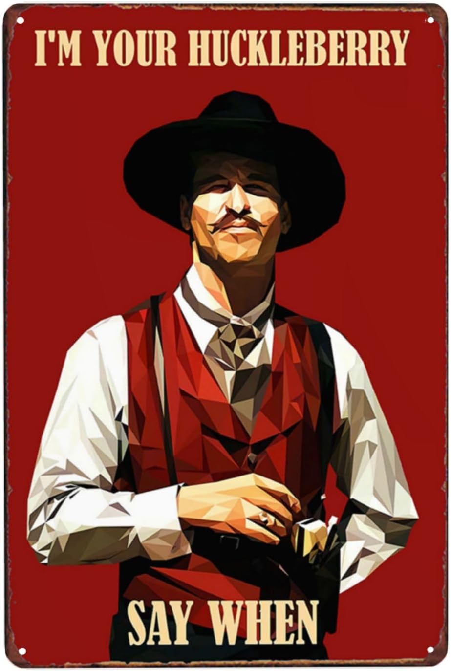 Amazon.com: Bugana West Cowboy Movie Poster I'm Your Huckleberry ...