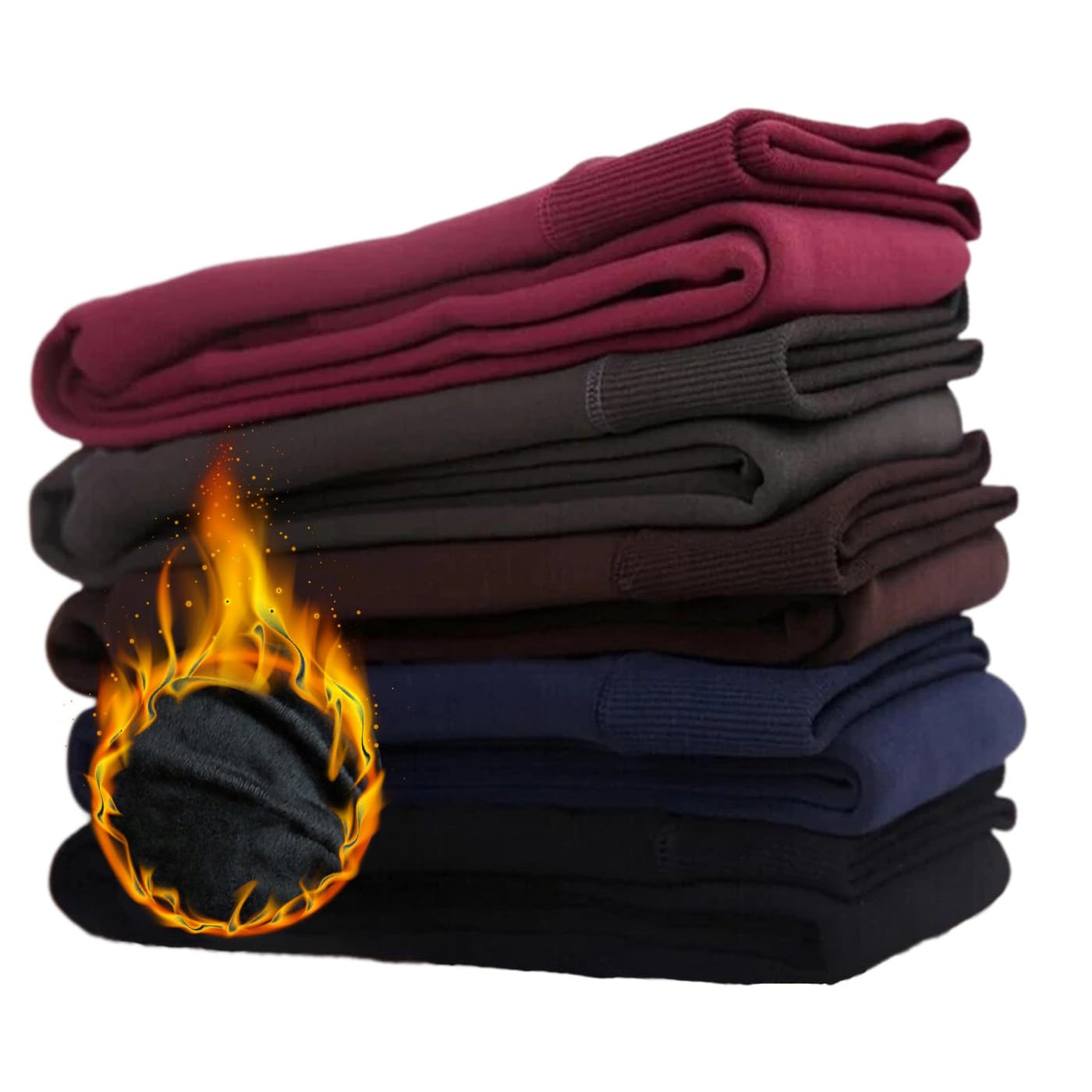 Tunlaud Fleece Lined Tights for Women Thermal High Waist Leggings Sheer ...