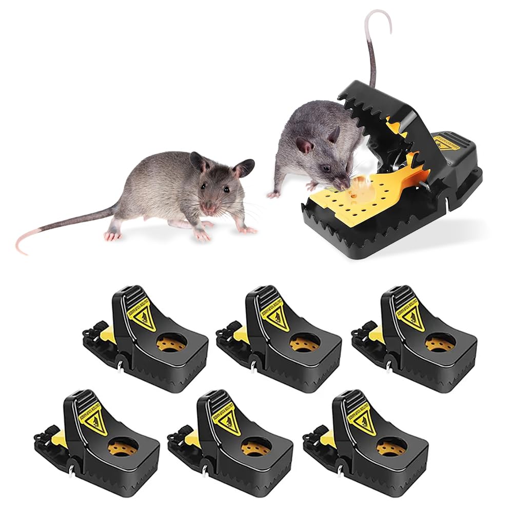 Novali Pack of 6 Mouse Trap - Mouse Traps for Indoors and Outdoor ...