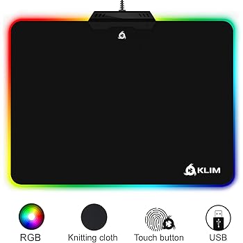 KLIM Mauspad RGB Chroma - Gewebe mit hoher Genauigkeit: Amazon.de ...