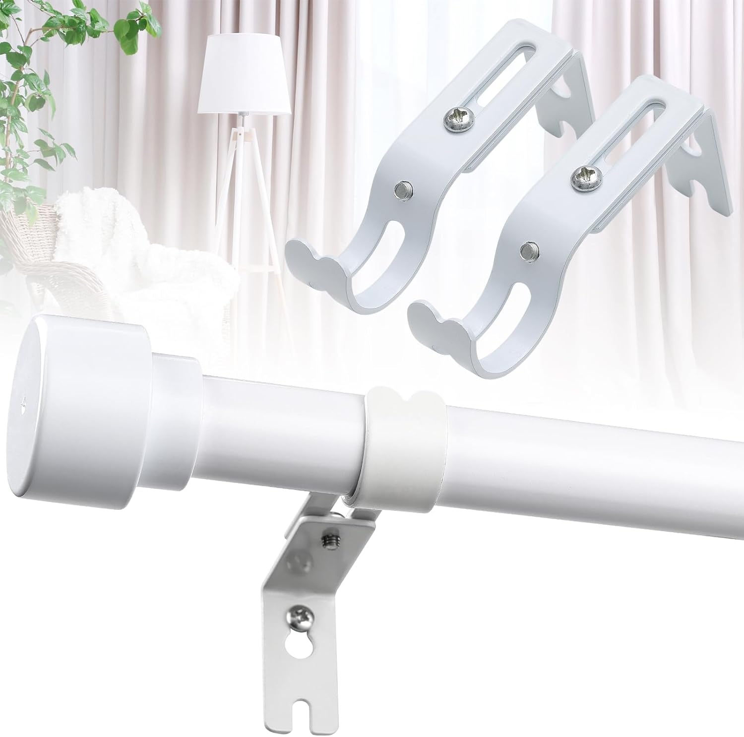 Amazon.com: Extra Long Curtain Rods 120 to 173 Inch (10-14.5ft) - 1 ...