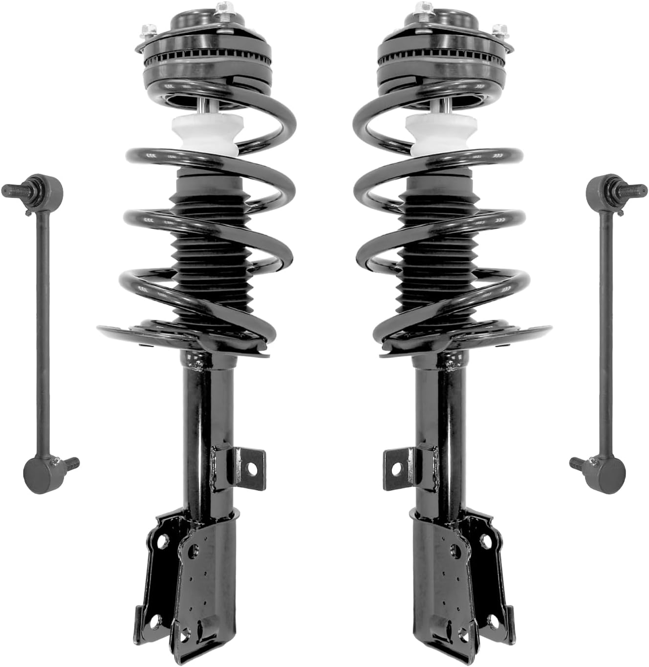 Amazon.com: Front Pair Suspension Complete Struts & Springs with Sway ...