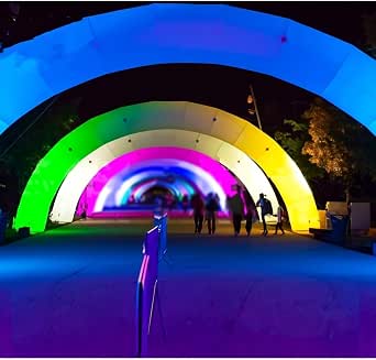 Amazon.com: MELORS Promotional LED Lighting Inflatable Arch Color ...