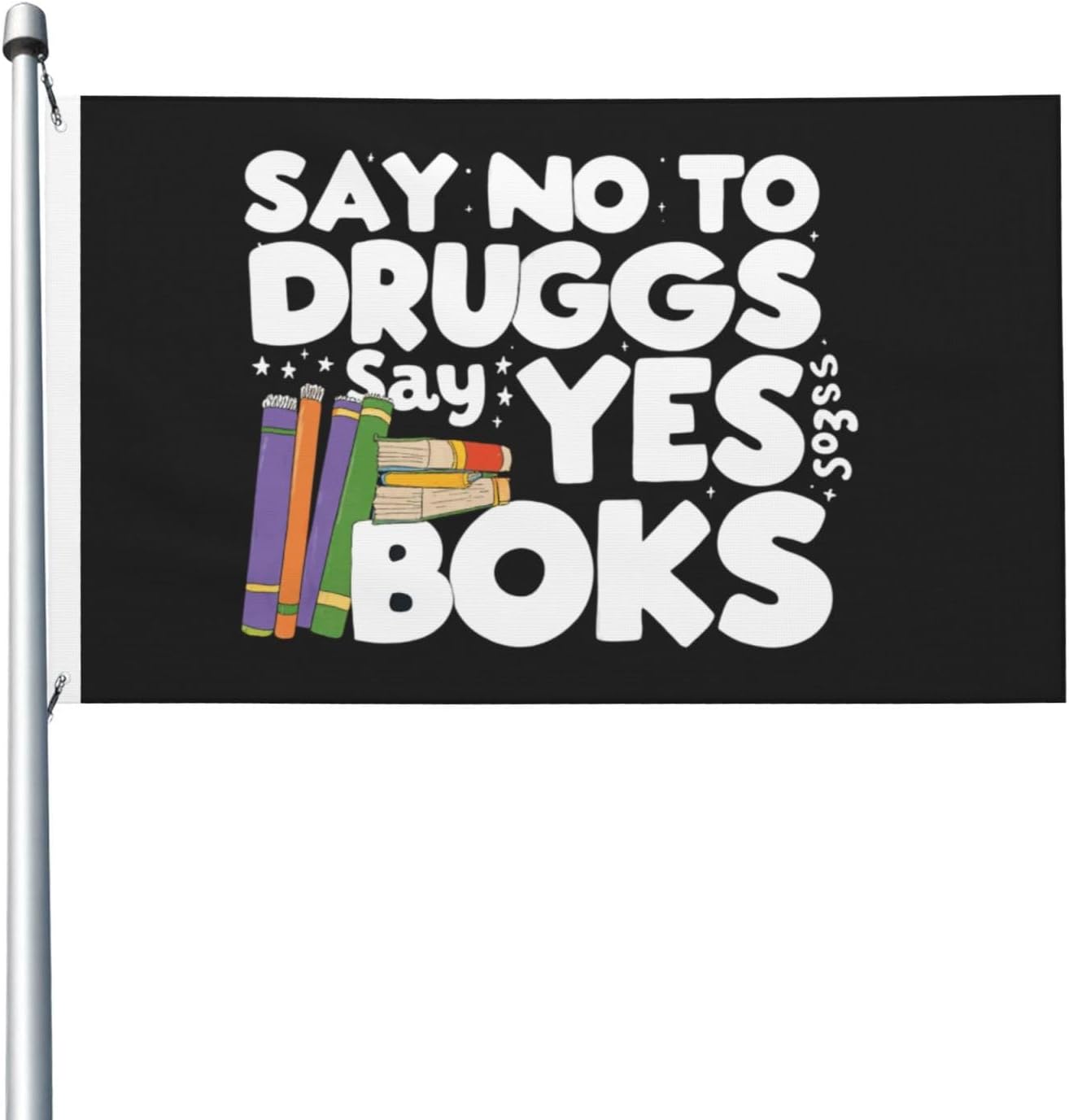 Amazon.com : Say No To Drugs & Say Yes Boks Flag Double Sided Cool ...