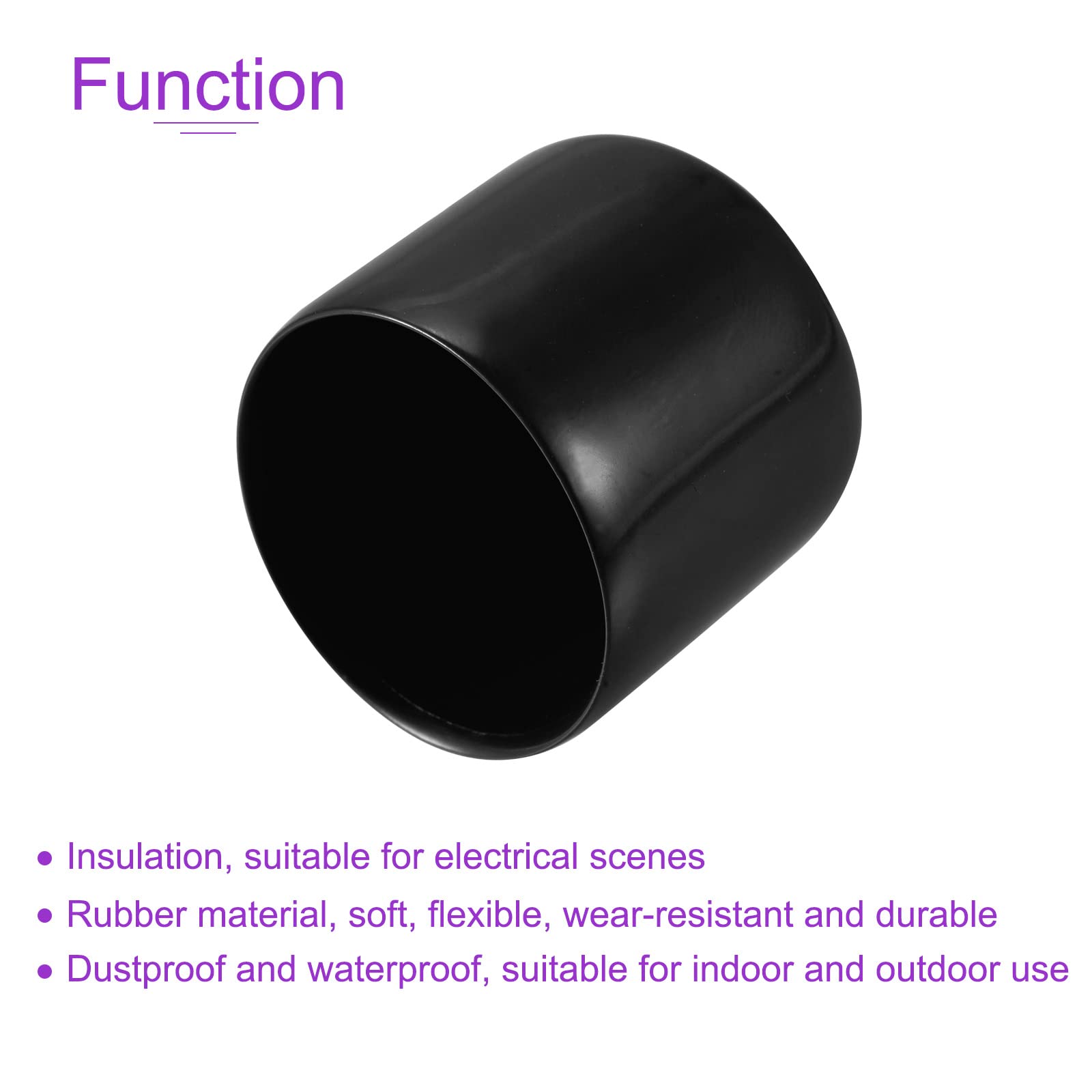 Snapklik.com : 5 Pack 1 3/8 ID Red Screw Thread Protectors Rubber End ...